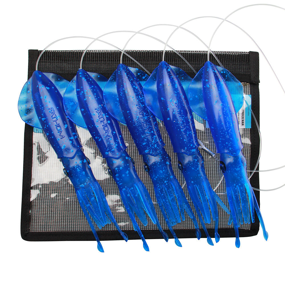 Royal Blue Pre-Rigged Vivid Squid Chain – Fathom Offshore