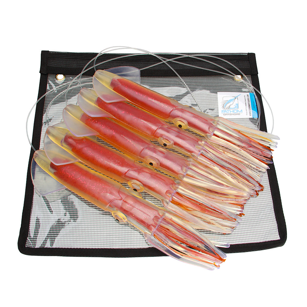 Copper Pre-Rigged 12" Squid Chain – Fathom Offshore